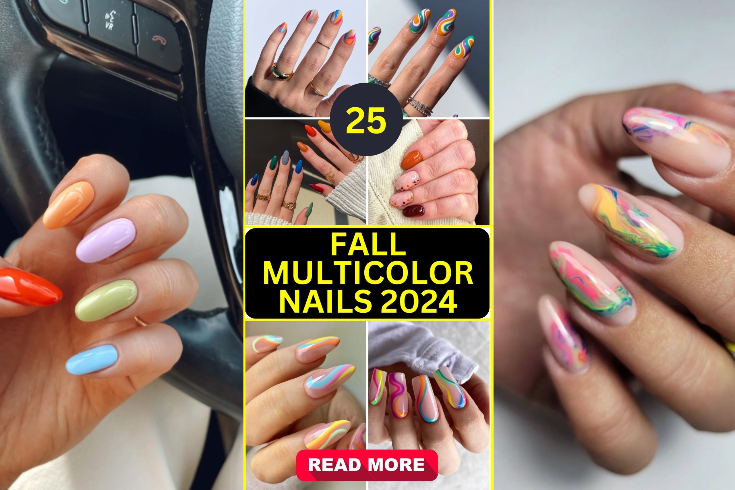 25 Fall Multicolor Nails 2024: Trendy, Bold, and Chic Designs for a ...