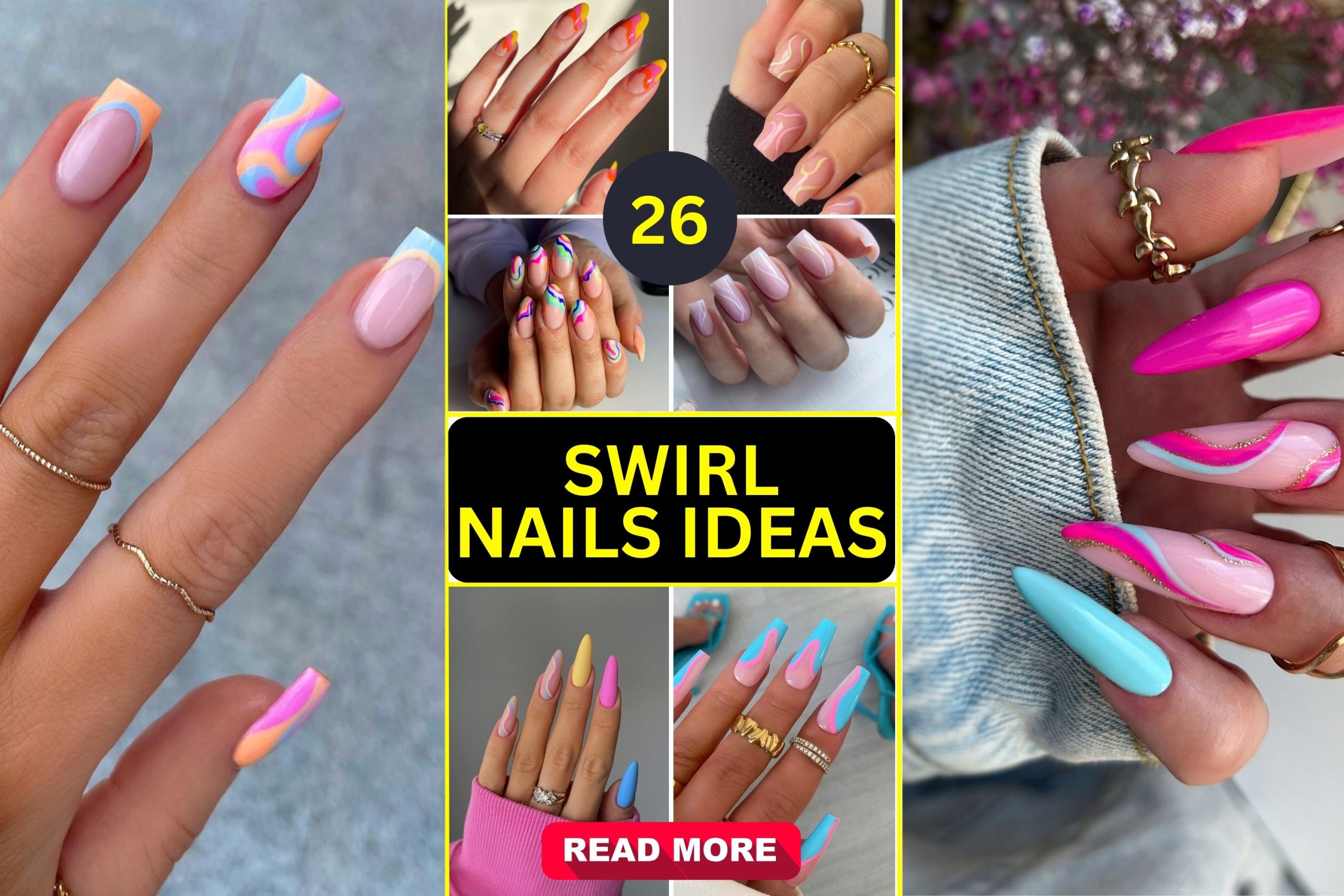 26 Swirl Nails Ideas to Elevate Your Look: Stunning Designs for Every ...