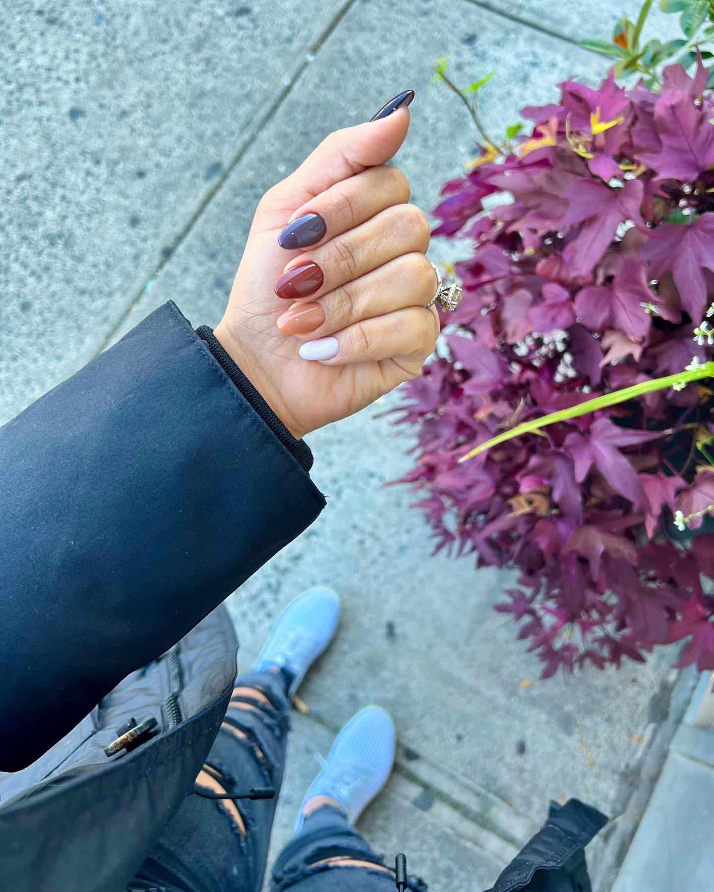 33 Stunning Fall Round Nails Designs That Will Elevate Your Autumn ...