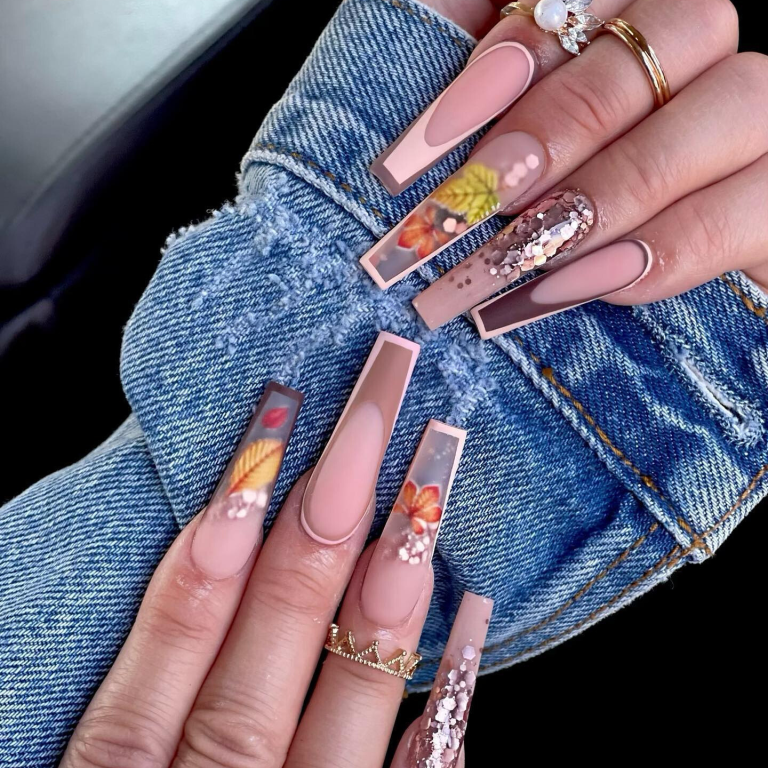 27 Fall Coffin Nails: Stunning Designs to Elevate Your Autumn Style ...