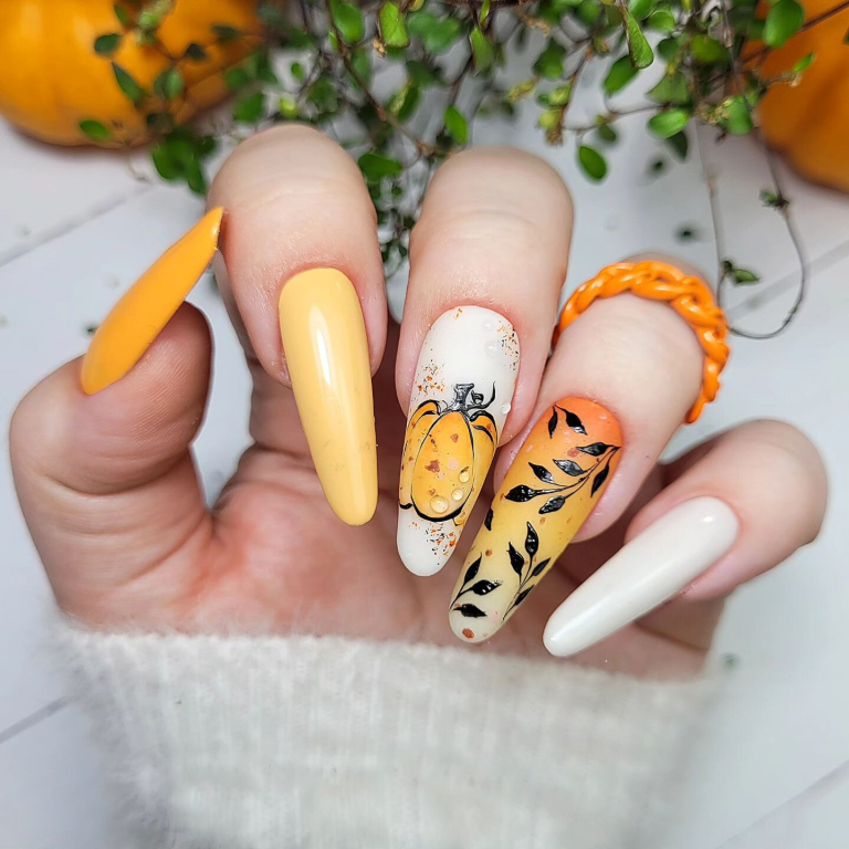 24 Pumpkin Spice Nails for Fall: Ideas, Designs, and Inspiration ...