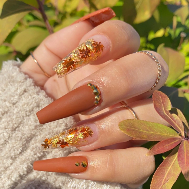 27 Fall Coffin Nails: Stunning Designs to Elevate Your Autumn Style ...