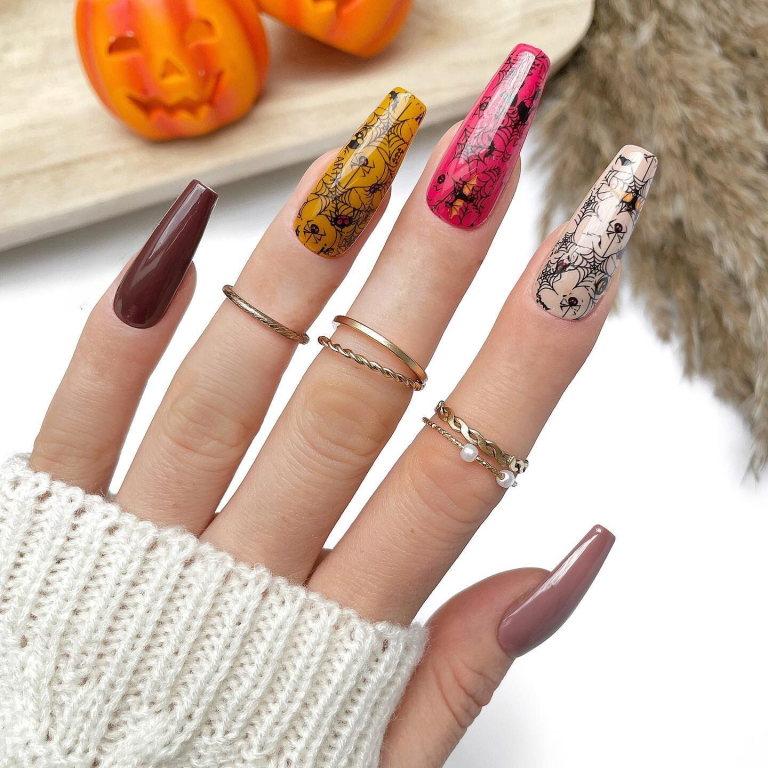30 October Nails Ideas 2024: Stunning Autumn and Halloween Nail Designs ...