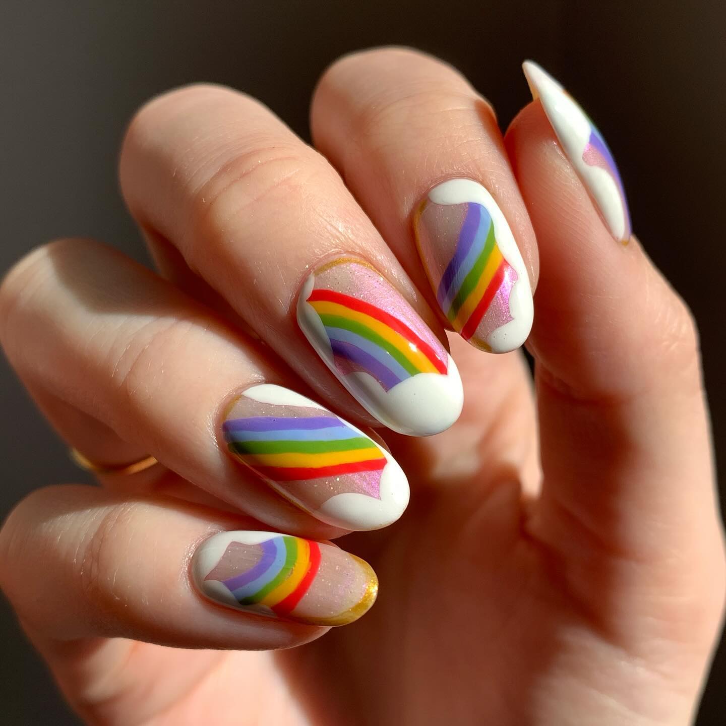 28 Stunning Fall Rainbow Nails 2024 Designs You Must Try This Autumn ...