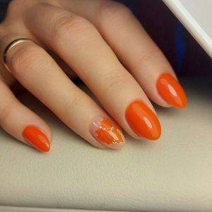 40 Orange Fall Nails 2024: Bold Designs, Bright Colors, and Creative ...