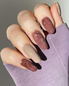 33 Stunning Fall Round Nails Designs That Will Elevate Your Autumn ...
