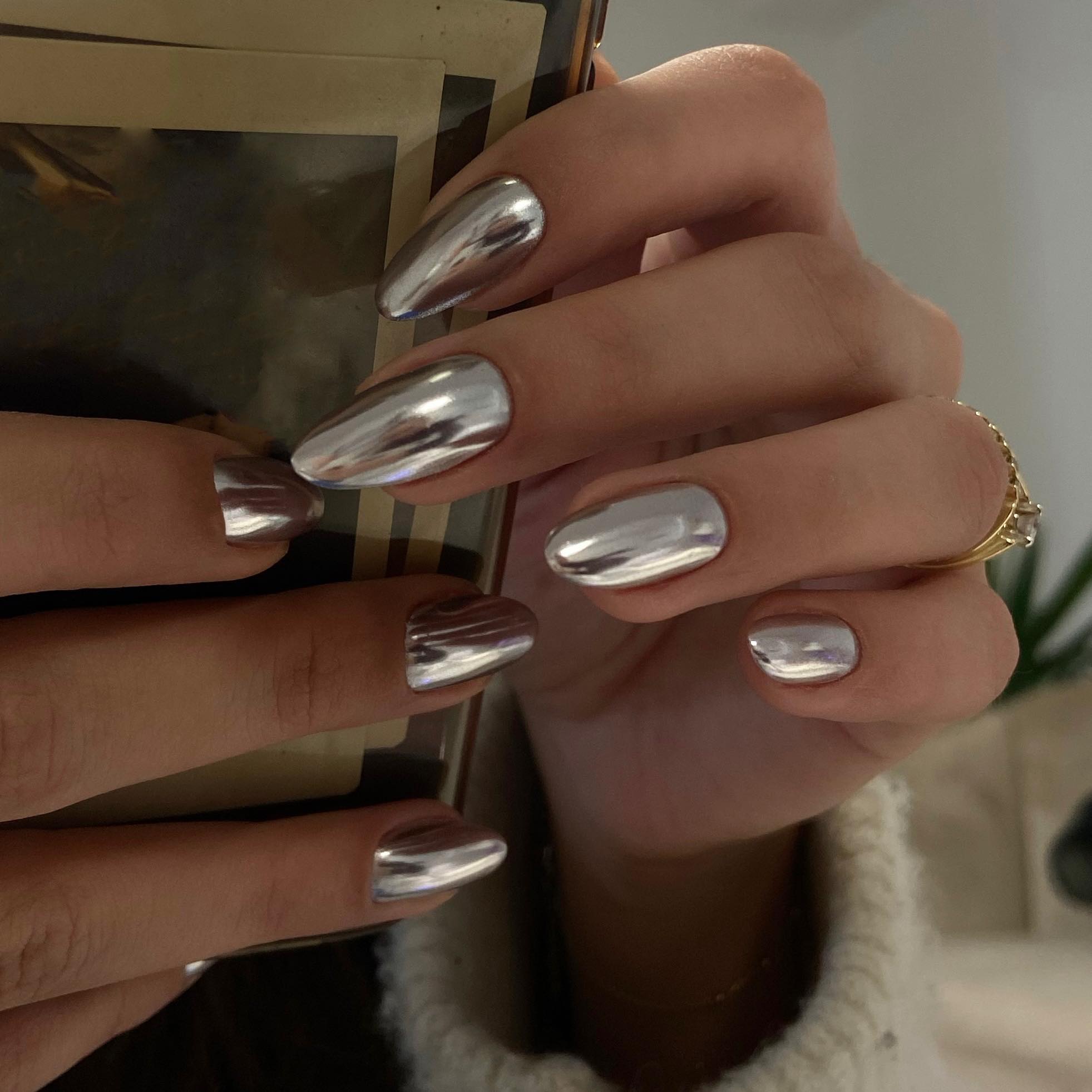 30 Fall Chrome Nails: Trendy Colors and Designs for Stunning Autumn ...