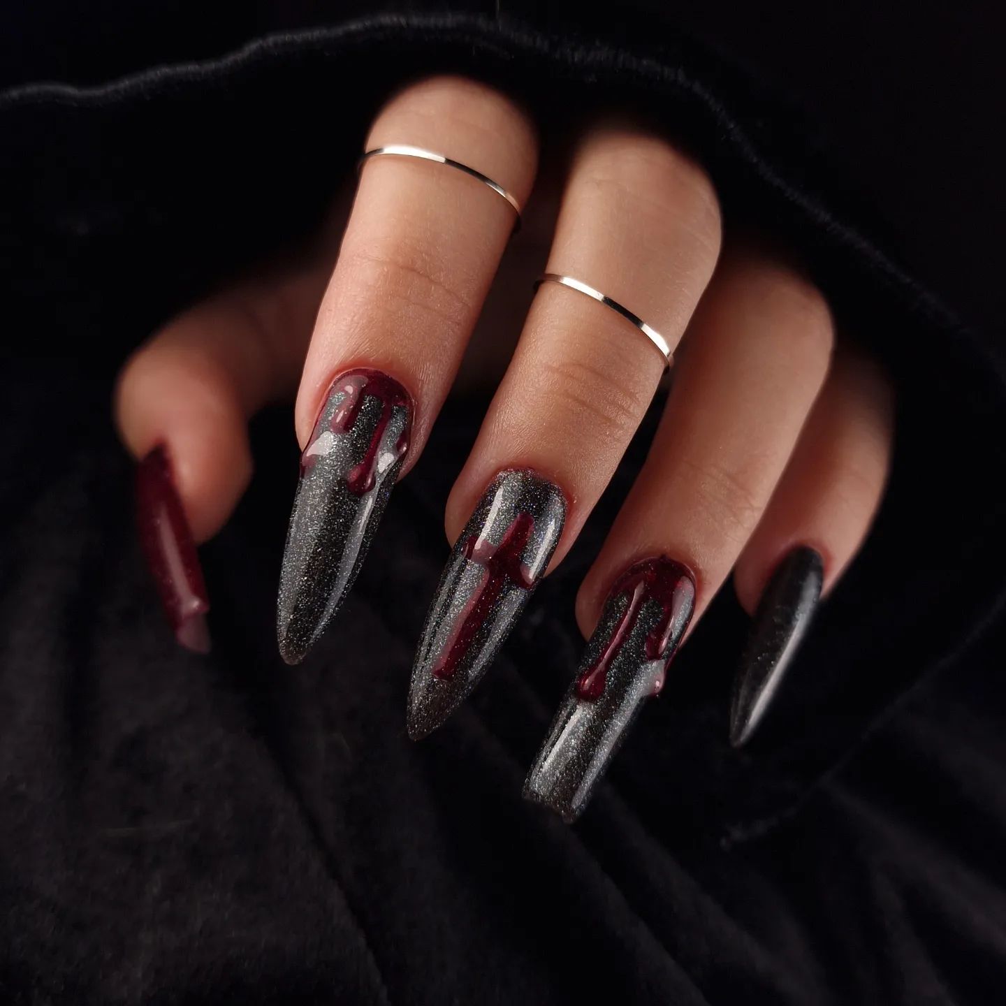 32 Black Halloween Nails: Creepy, Chic, and Creative Ideas for a Spooky ...