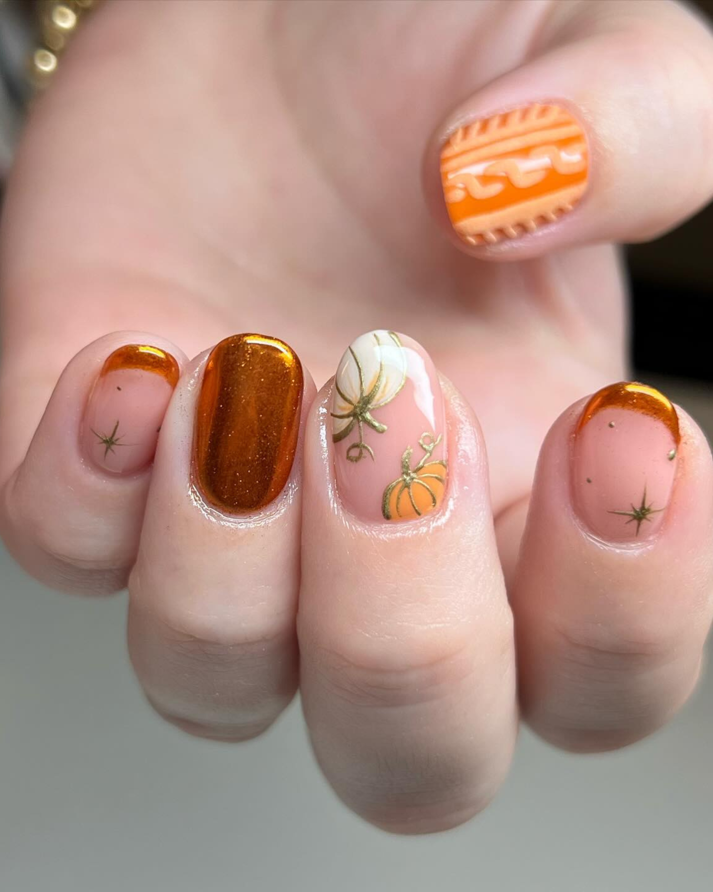 37 Short Round Fall Nails: Cute and Elegant Nail Designs to Try This ...