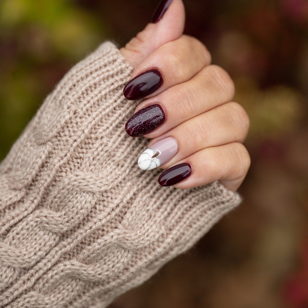 33 Stunning Fall Round Nails Designs That Will Elevate Your Autumn ...