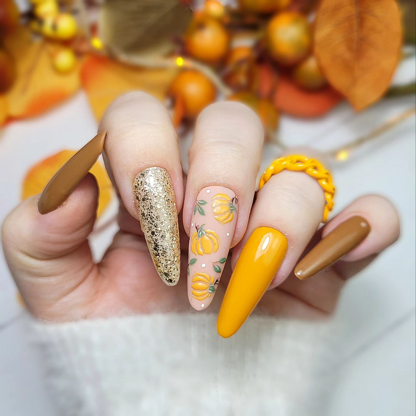 24 Pumpkin Spice Nails for Fall: Ideas, Designs, and Inspiration ...