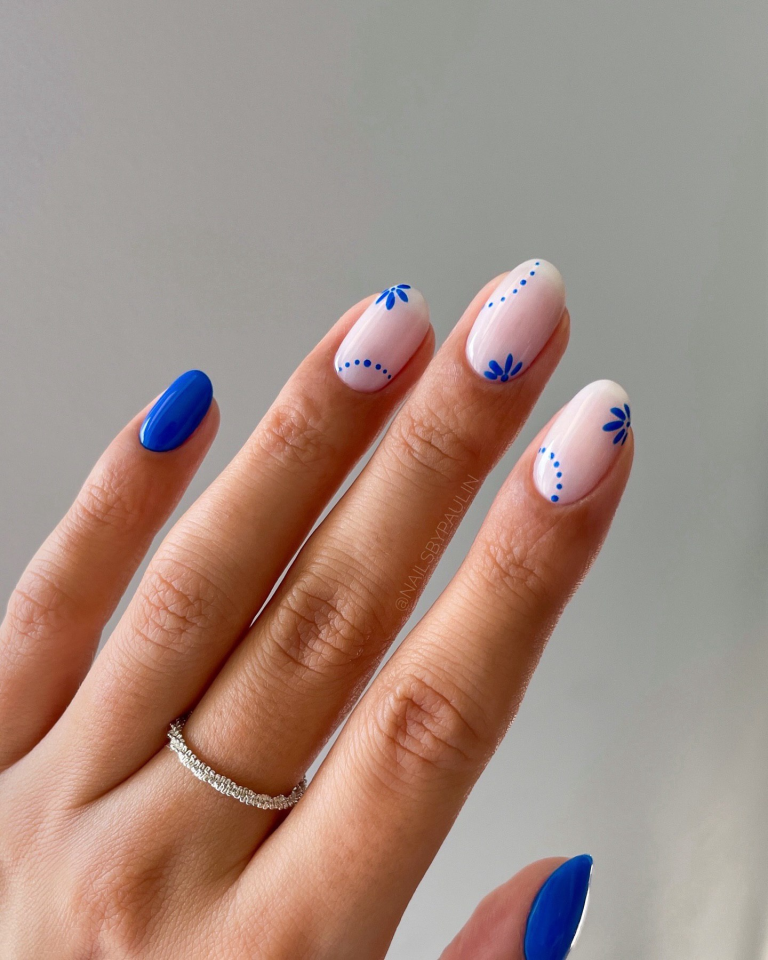 33 Stunning Blue Fall Nails Ideas to Inspire Your Next Manicure ...
