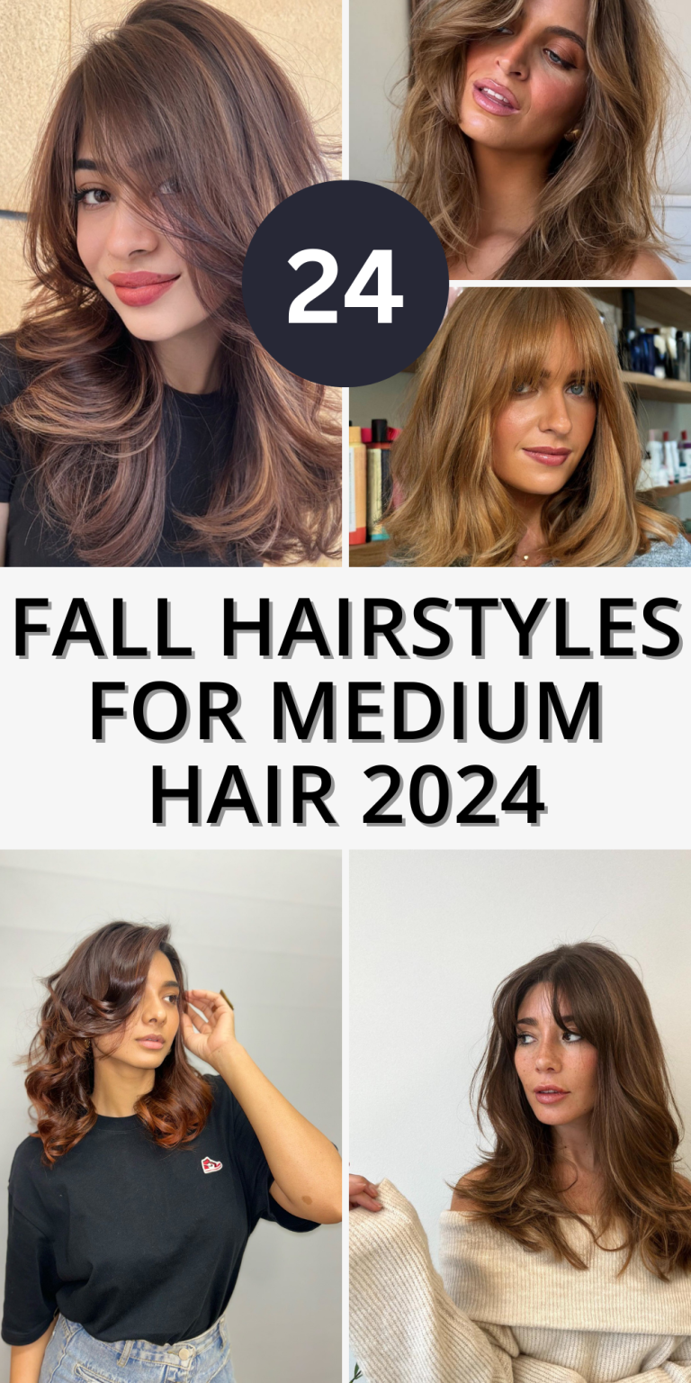 24 Fall Hairstyles for Medium Hair 2024: Cute, Easy, and Simple Ideas ...