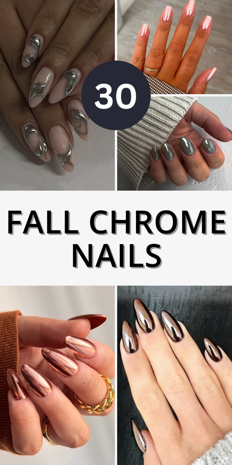 30 Fall Chrome Nails: Trendy Colors and Designs for Stunning Autumn ...