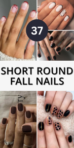 37 Short Round Fall Nails: Cute and Elegant Nail Designs to Try This ...
