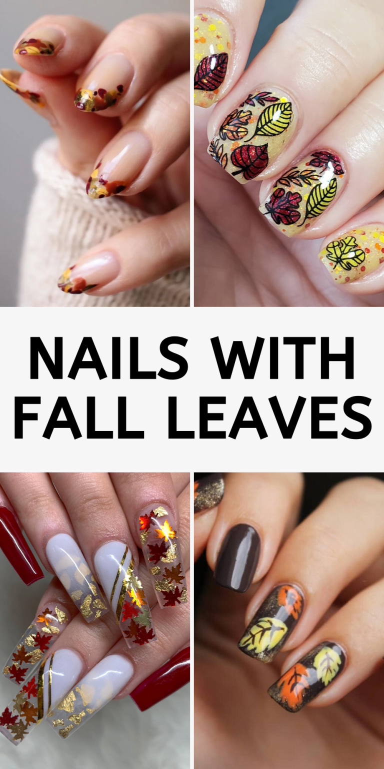 23 Nails with Fall Leaves: Stunning Designs to Embrace Autumn's Beauty ...