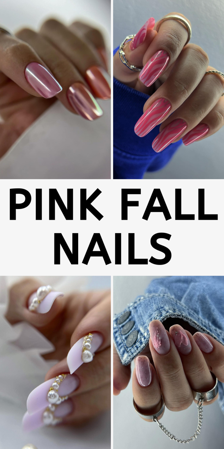 25 Stunning Pink Fall Nails 2024: Trendy Designs to Rock This Autumn ...