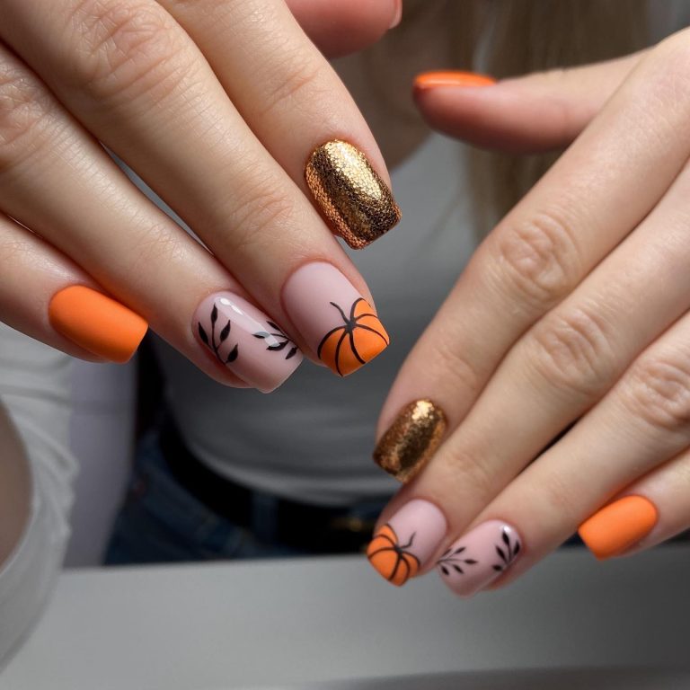 24 Pumpkin Spice Nails for Fall: Ideas, Designs, and Inspiration ...