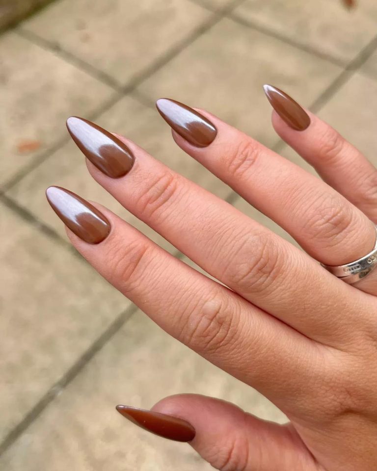 30 Fall Chrome Nails: Trendy Colors and Designs for Stunning Autumn ...
