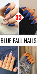 33 Stunning Blue Fall Nails Ideas to Inspire Your Next Manicure ...