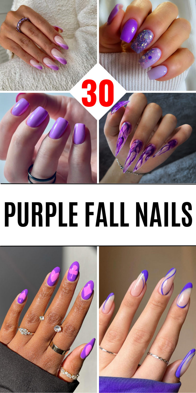 30 Stunning Purple Fall Nails 2024: Top Trends and Ideas for a Perfect ...