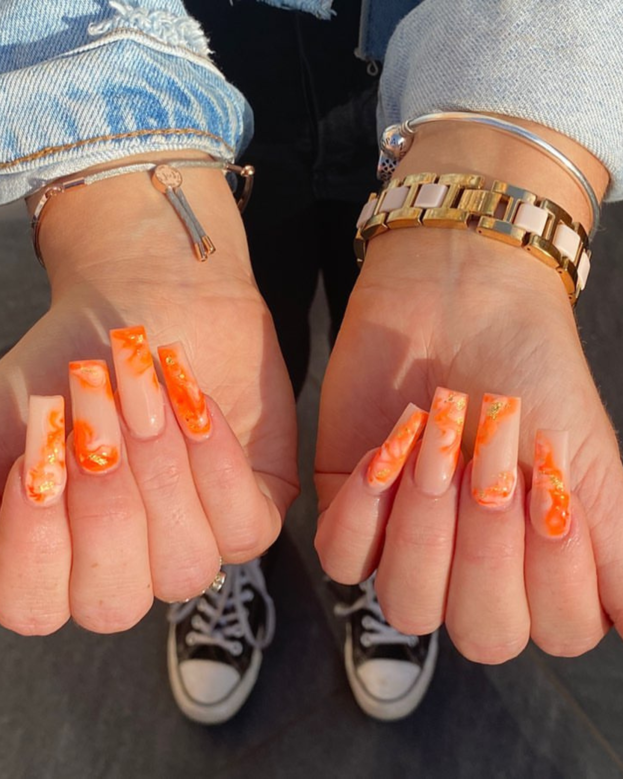40 Orange Fall Nails 2024: Bold Designs, Bright Colors, and Creative ...