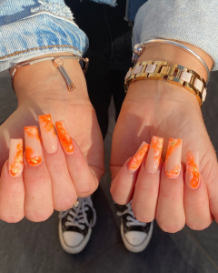 40 Orange Fall Nails 2024: Bold Designs, Bright Colors, and Creative ...