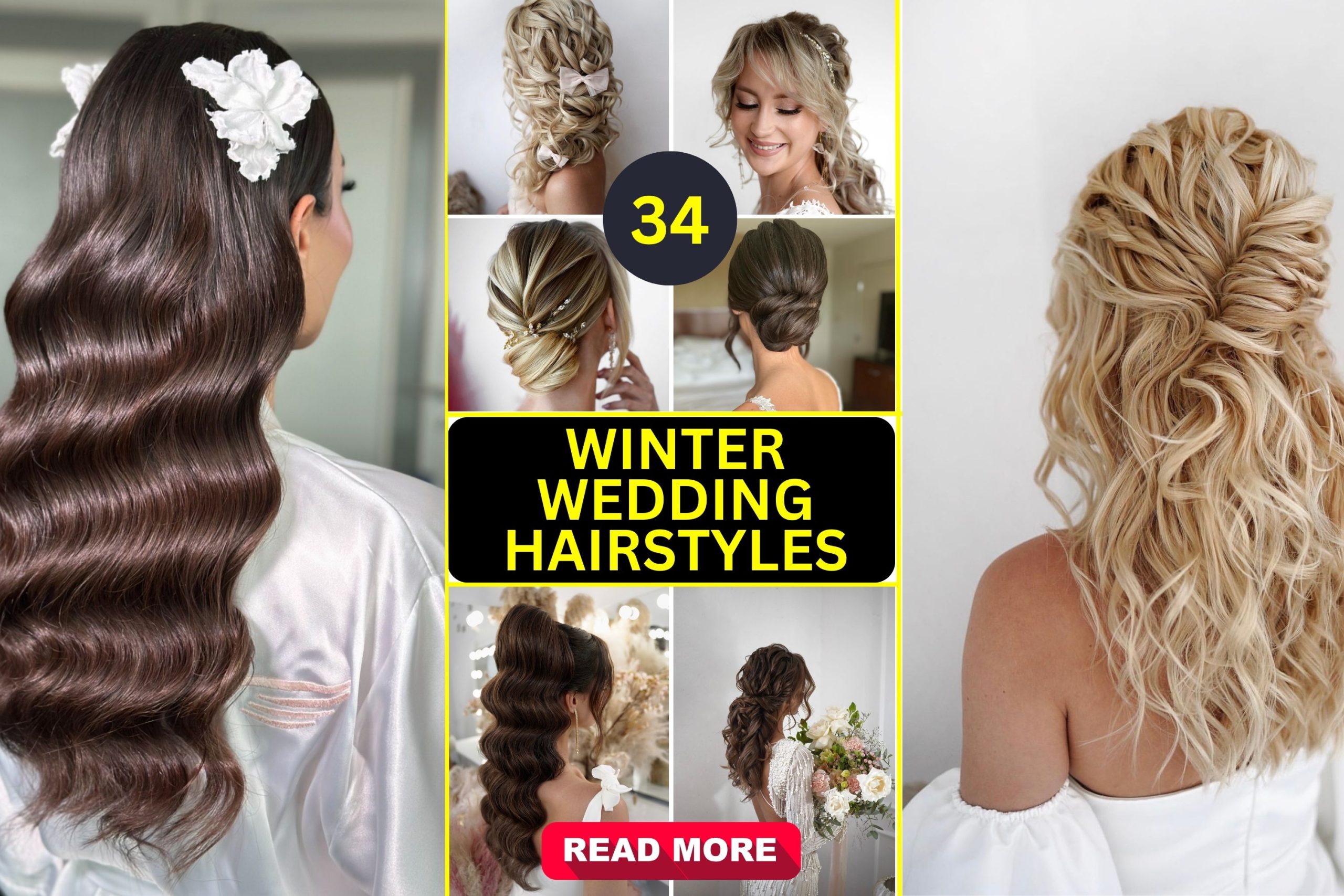 34 Enchanting Winter Wedding Hairstyles to Inspire Your Dream Bridal ...