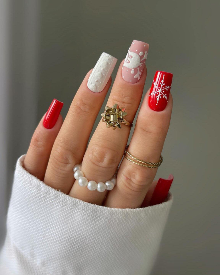 23 Winter Nails Square: Trendy Winter Nail Designs for a Festive and ...