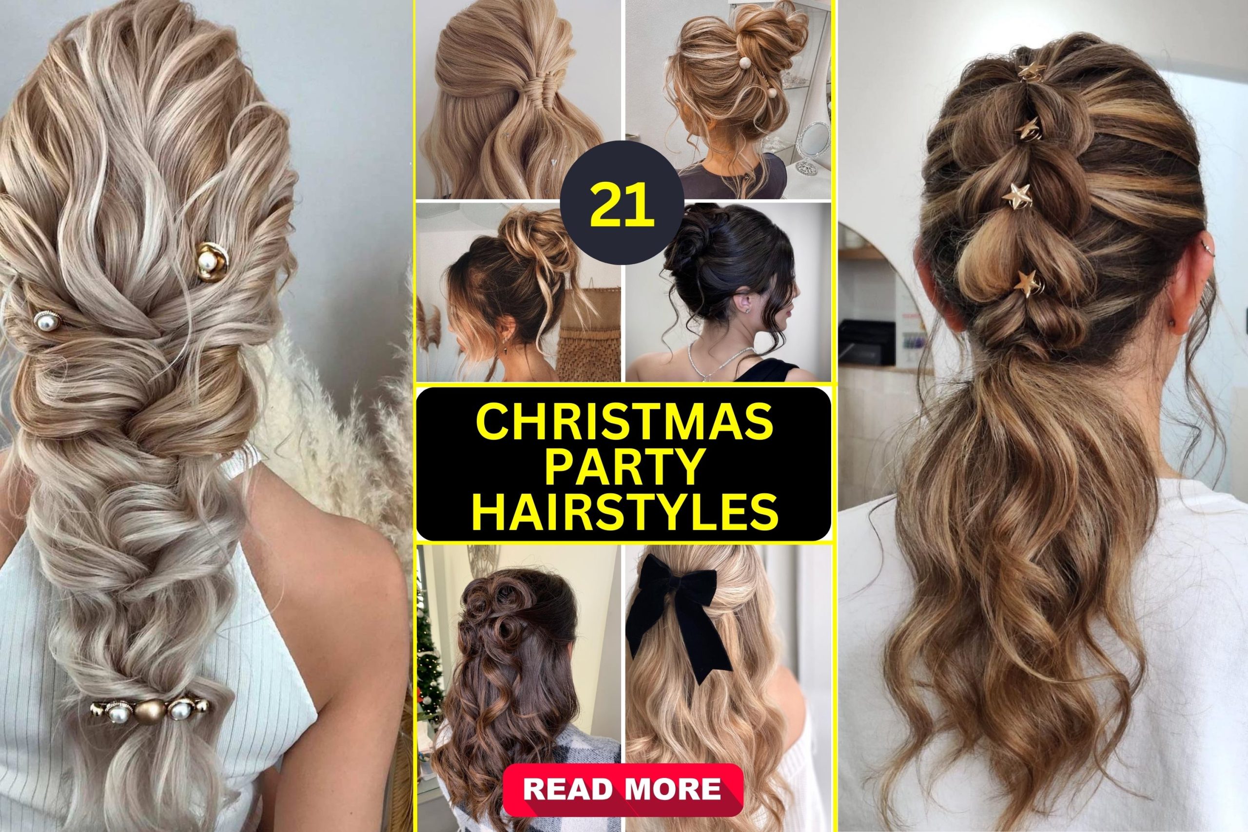 21 Christmas Party Hairstyles That Will Make You Shine at Every Holiday ...