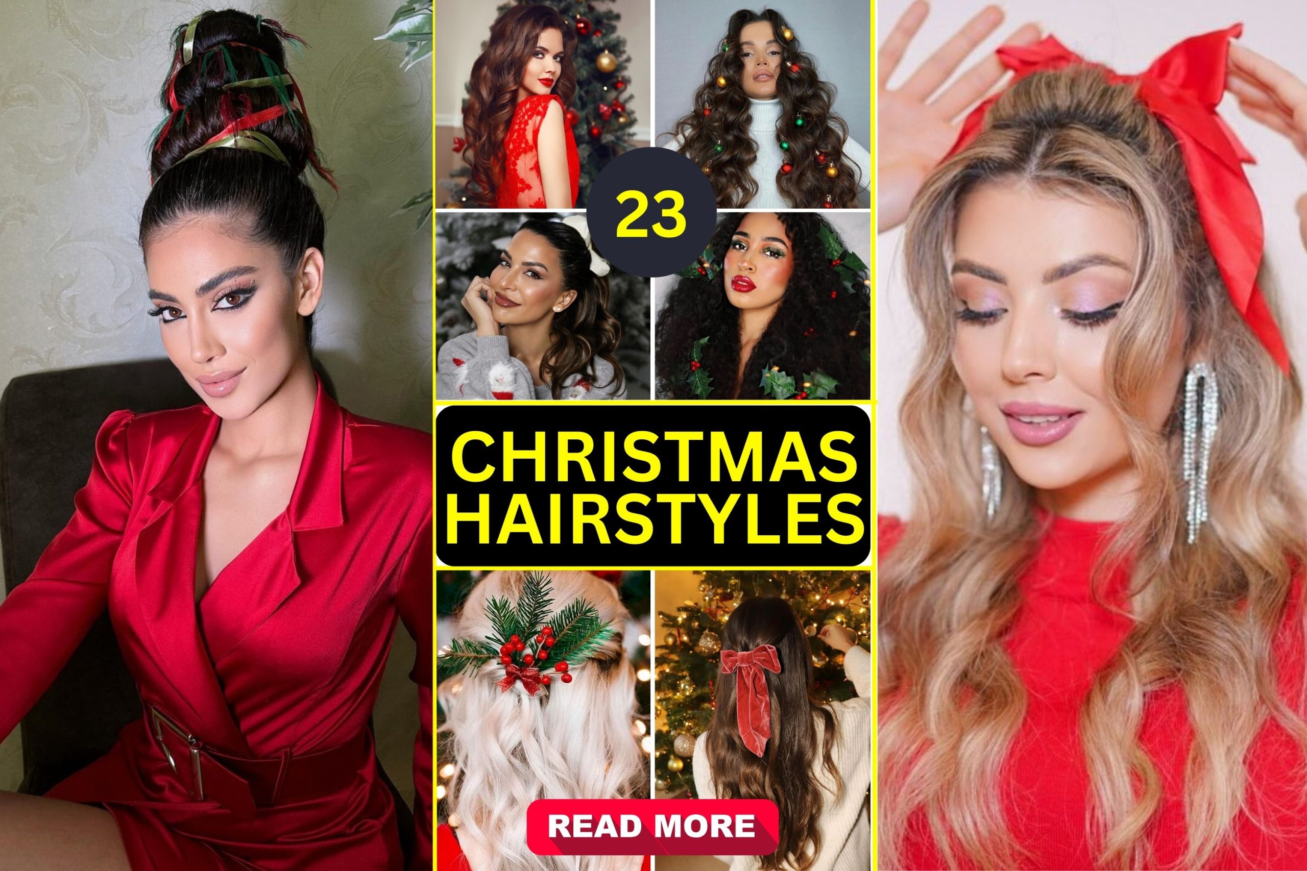23 Christmas Hairstyles to Try This Year – Festive Looks for Every Hair ...