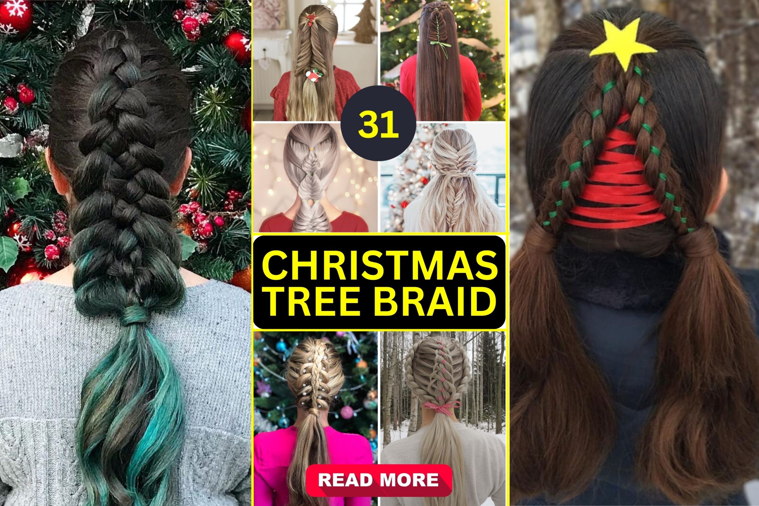 31 Stunning Christmas Tree Braid Ideas for Festive Hairstyles ...