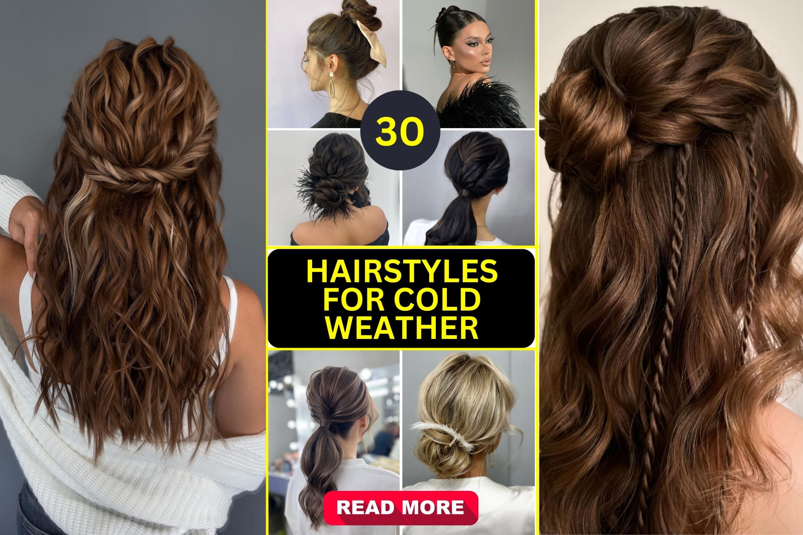 30 Hairstyles for Cold Weather: Cute, Easy, and Natural Looks to Keep ...