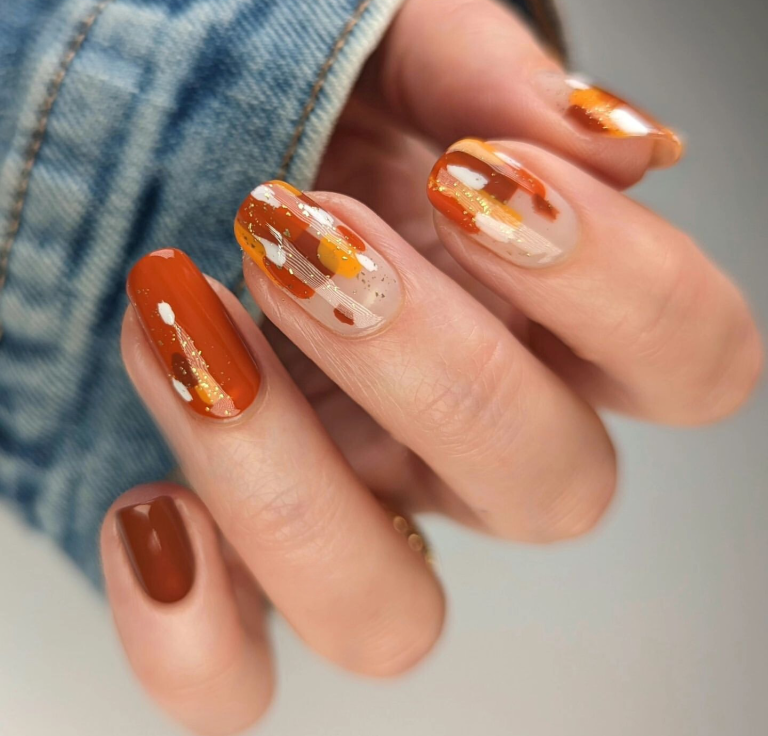 21 Short Fall Acrylic Nails Designs: Cute, Simple Ideas to Rock the ...