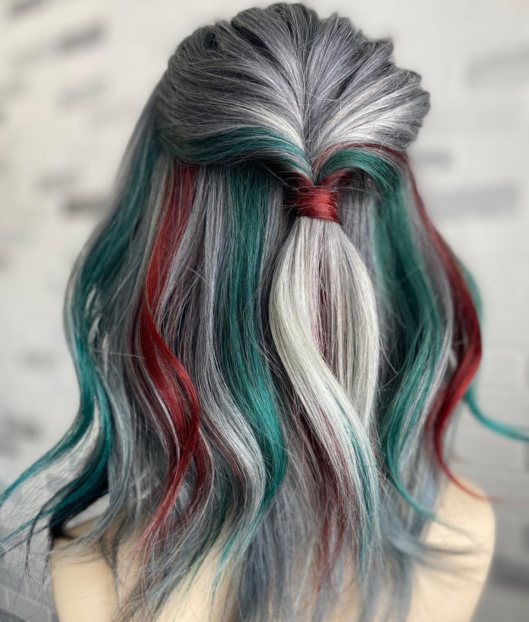 27 Christmas Hair Color Ideas: Festive Styles from Bold Highlights to ...