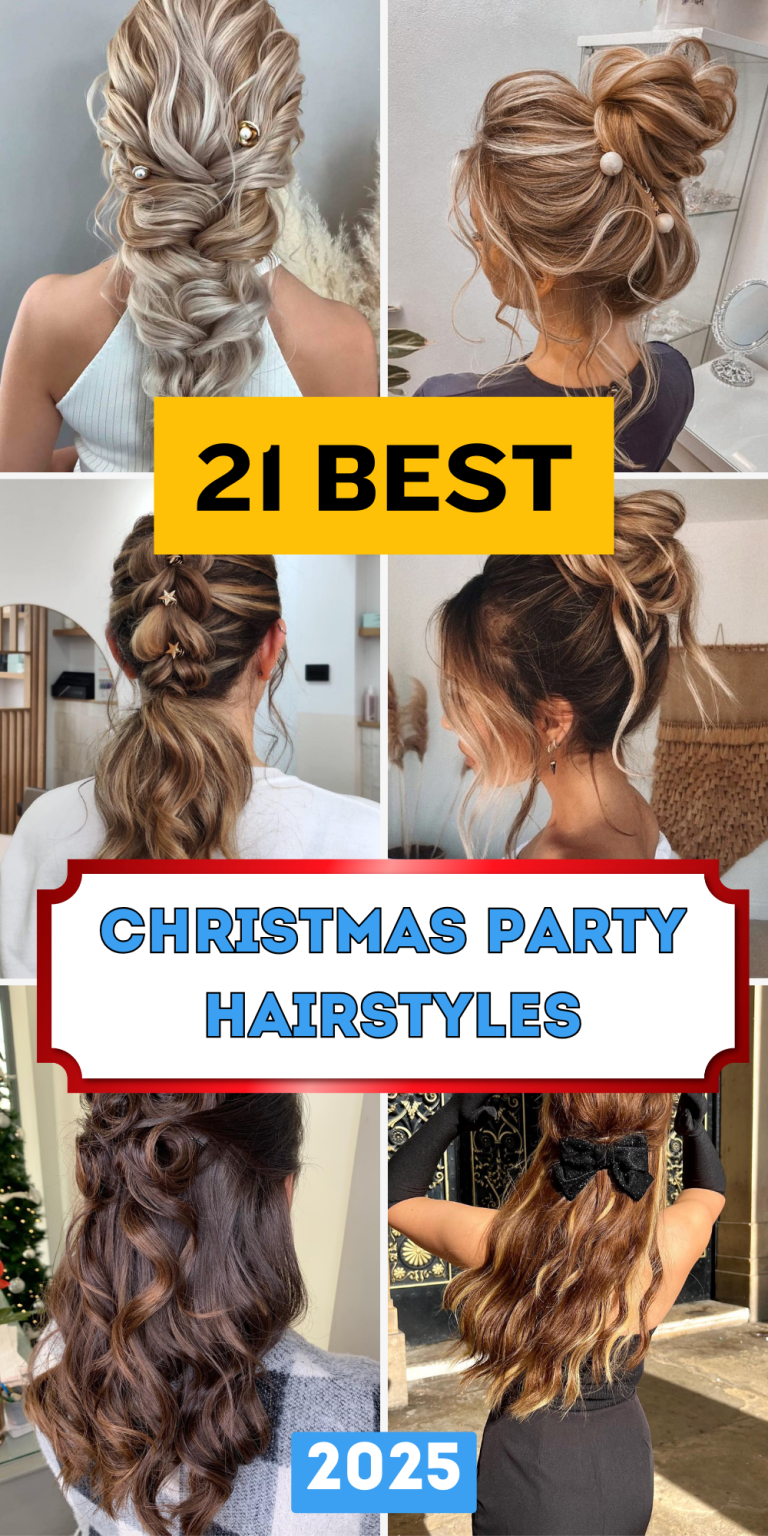 21 Christmas Party Hairstyles That Will Make You Shine at Every Holiday ...