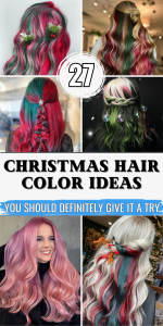 27 Christmas Hair Color Ideas: Festive Styles from Bold Highlights to ...