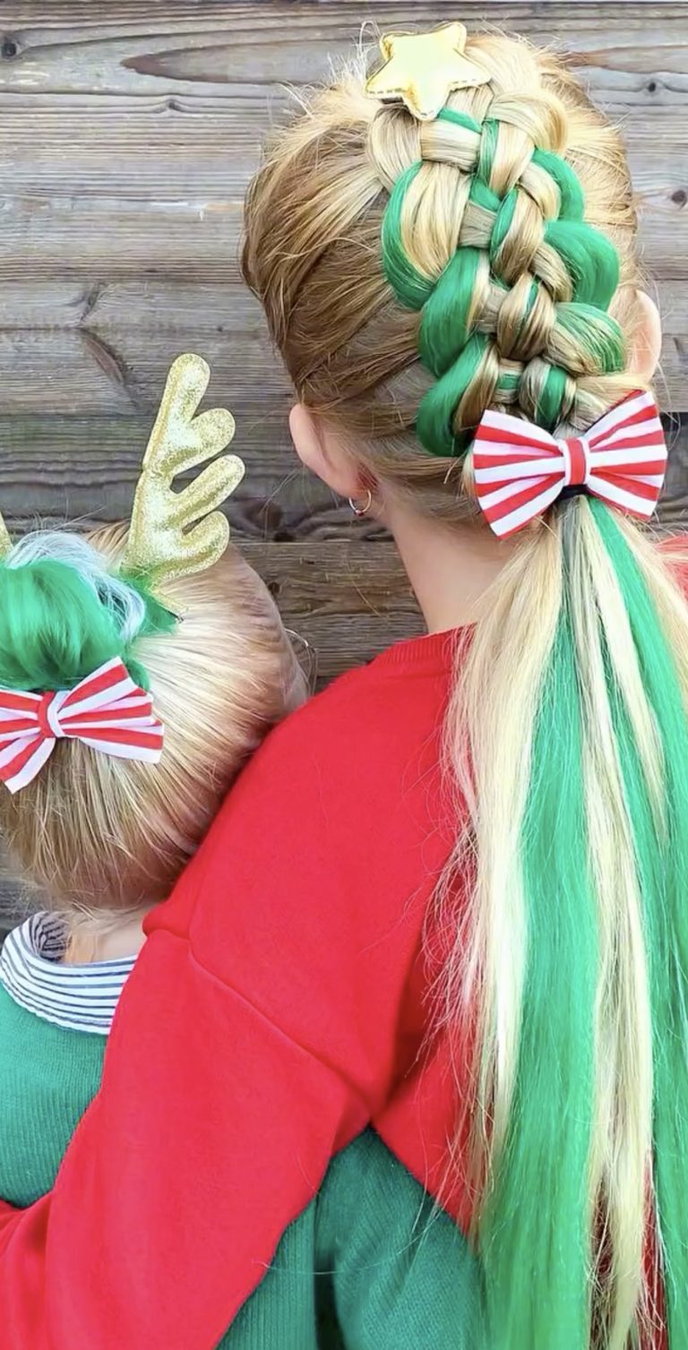 27 Christmas Hair Color Ideas: Festive Styles from Bold Highlights to ...