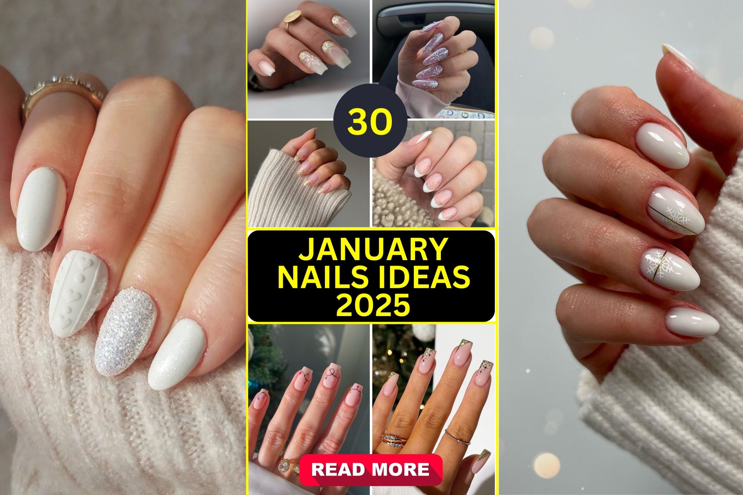 30 January Nails Ideas 2025: Stylish Winter Trends for Gel, Acrylic ...