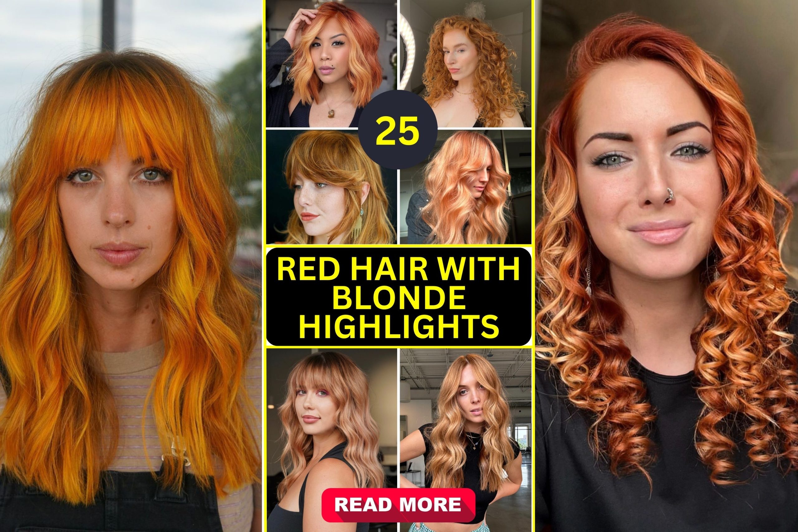 25 Red Hair with Blonde Highlights: Bold and Trendy Ideas to Elevate ...