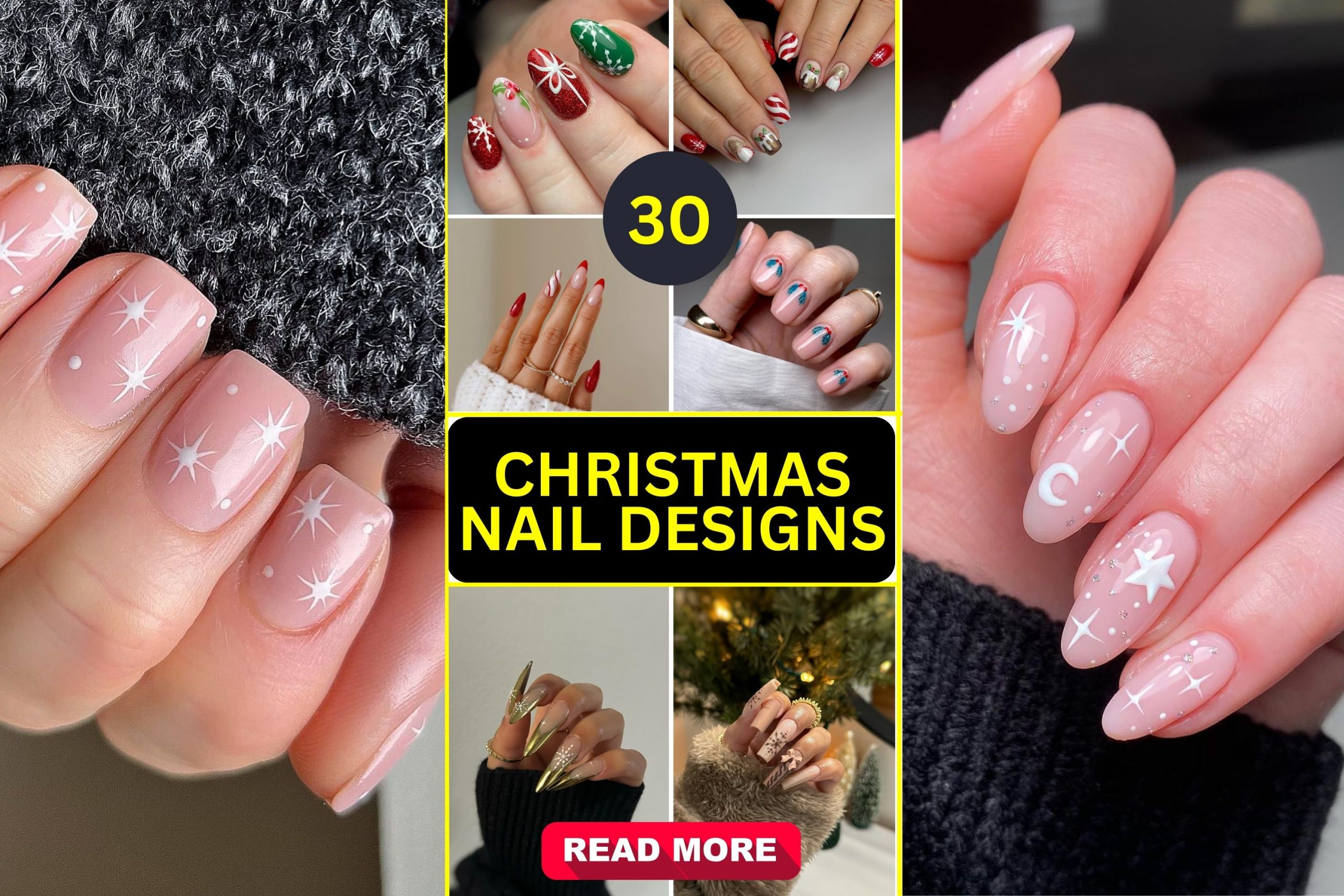 30 Christmas Nail Designs: Festive Ideas for Stunning Holiday Nails ...