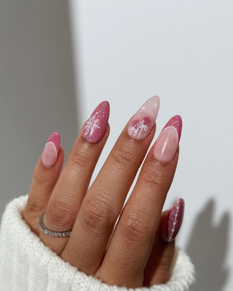 30 Christmas Nail Art Designs: Festive Ideas for Short and Long Nails ...
