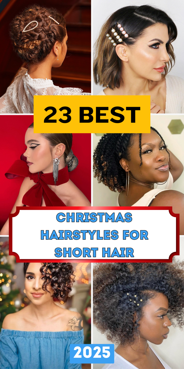 23 Christmas Hairstyles for Short Hair: Cute, Easy, and Festive Looks ...
