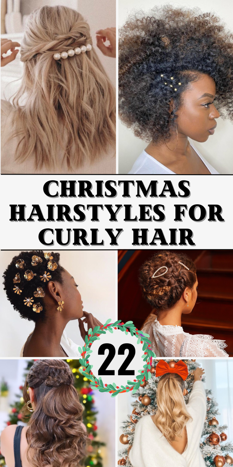 22 Christmas Hairstyles for Curly Hair – Cute, Easy, and Festive Ideas ...
