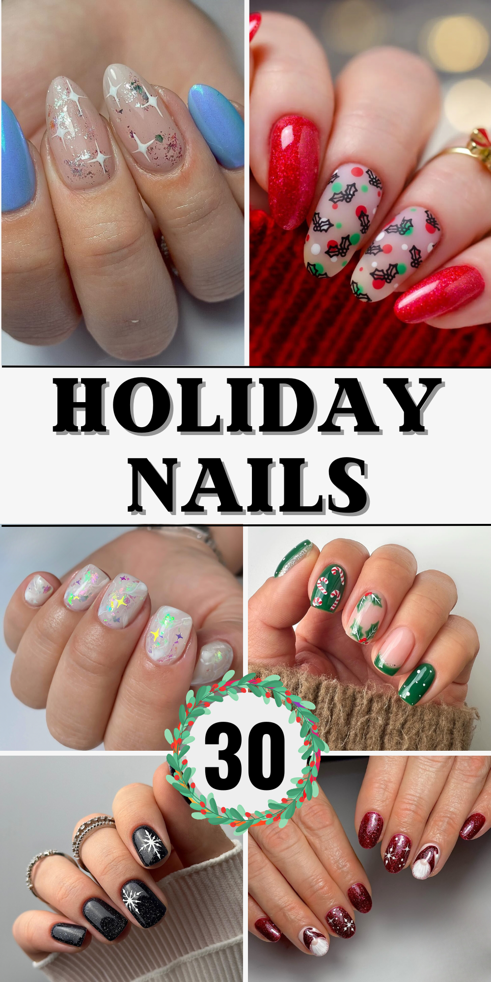 30 Holiday Nails: Festive Nail Inspo for Christmas, Winter Parties, and ...
