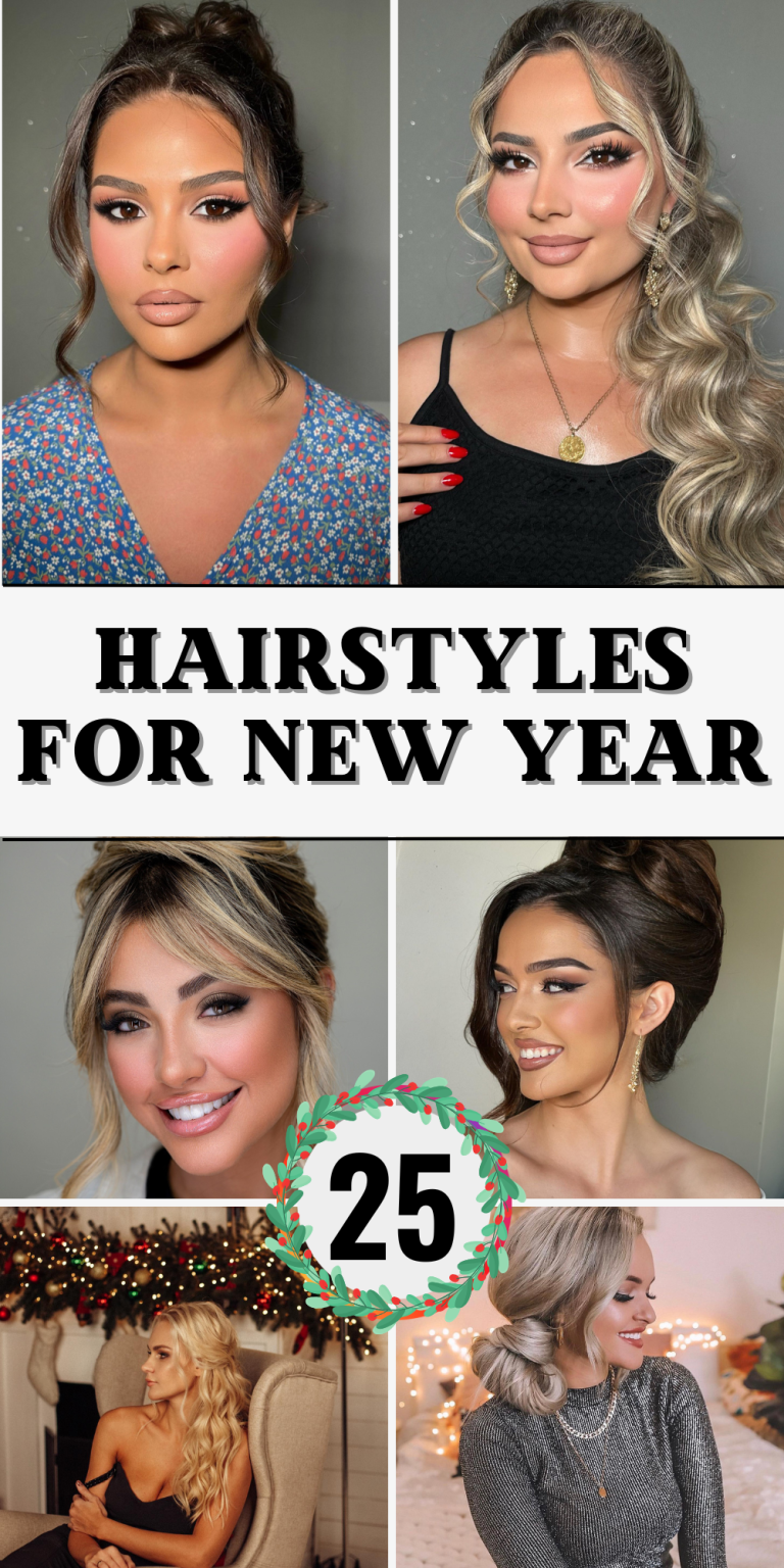 25 Stunning Hairstyles for New Year: Perfect Looks to Shine on New Year ...
