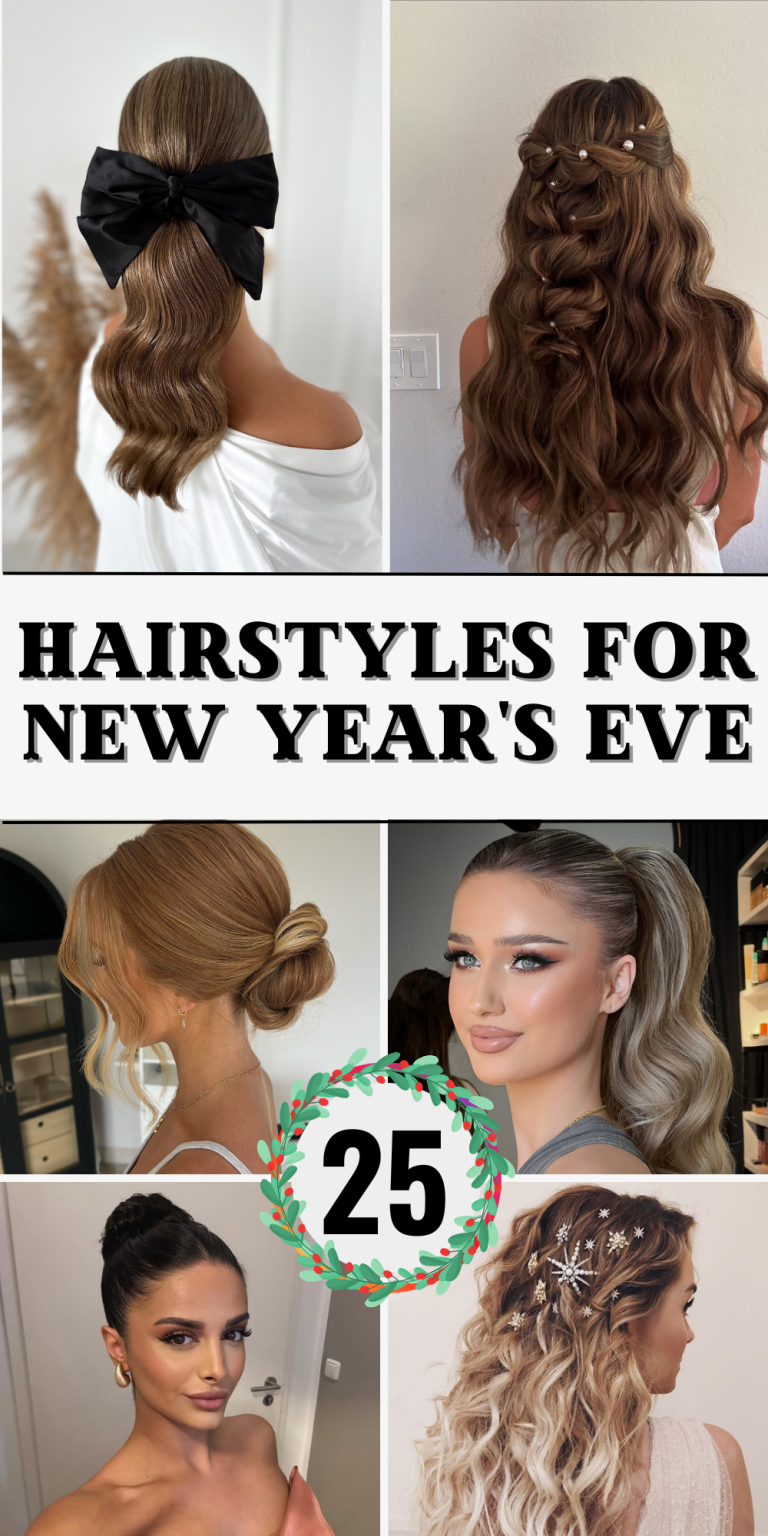 25 Hairstyles for New Year's Eve: Glamorous, Cute, and Easy Looks to ...