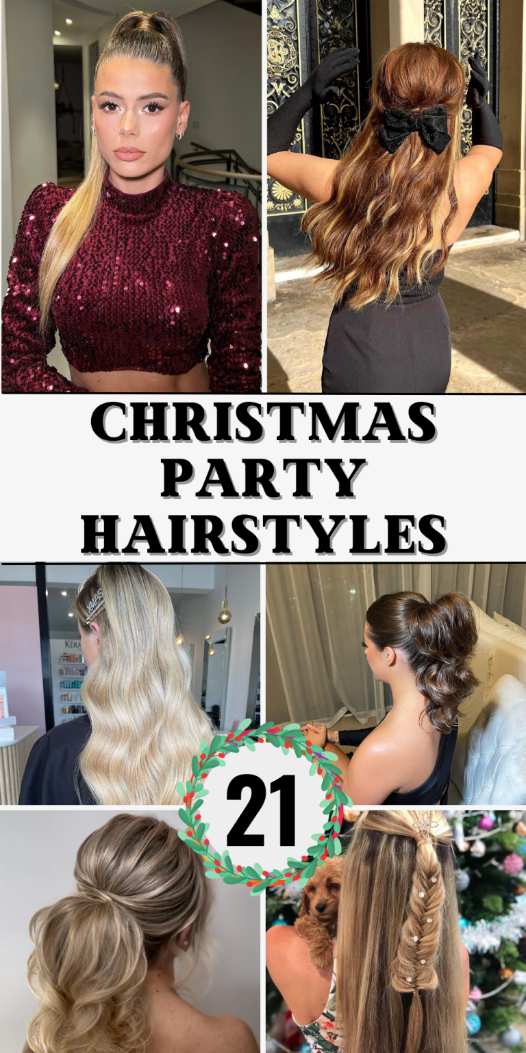 21 Christmas Party Hairstyles That Will Make You Shine at Every Holiday ...