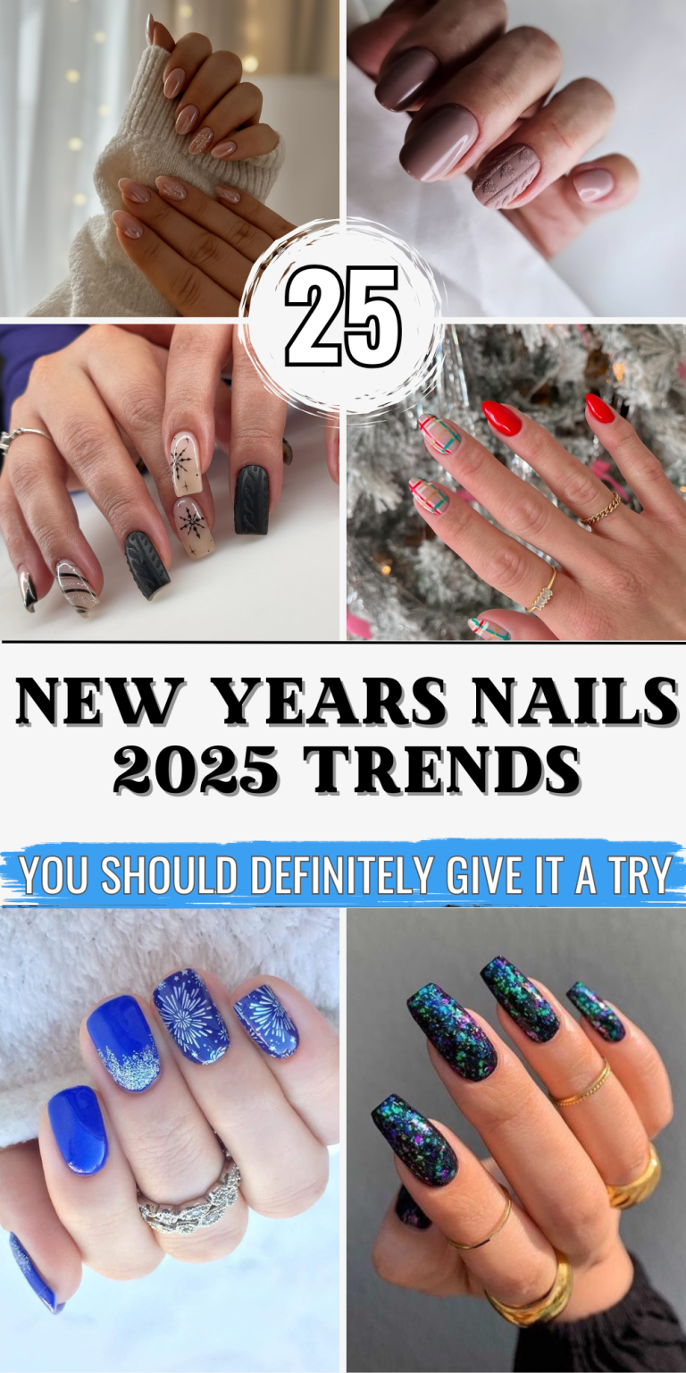 25 New Year's Nails 2025 Trends: Stunning Designs to Elevate Your ...