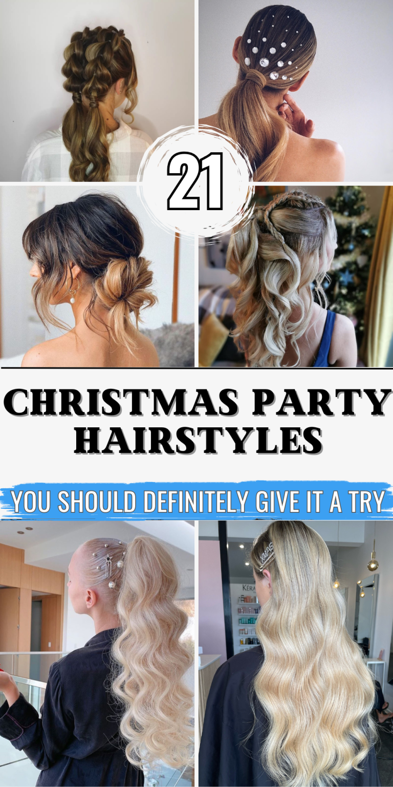 21 Christmas Party Hairstyles That Will Make You Shine at Every Holiday ...